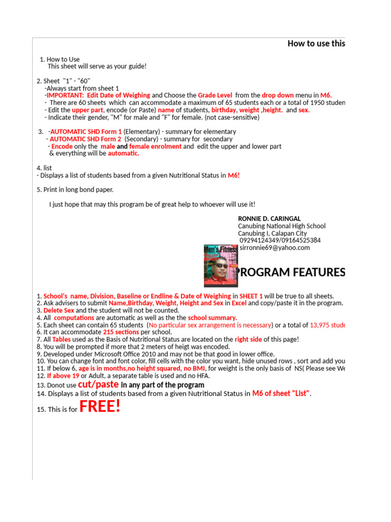 NS Template Per Section | PDF