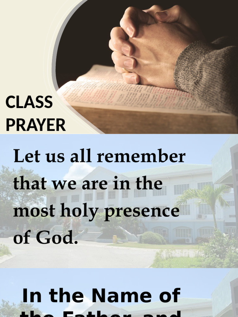 Synchronous Class Prayer and Rules | PDF