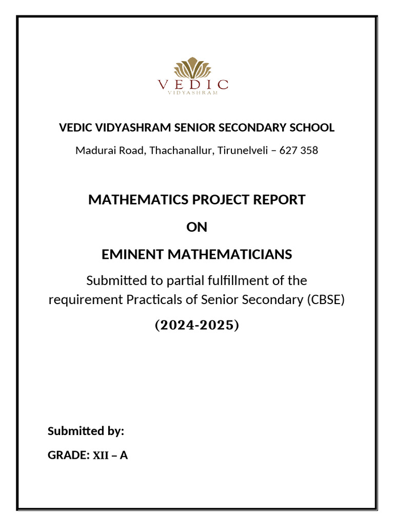 Maths Practicals | PDF