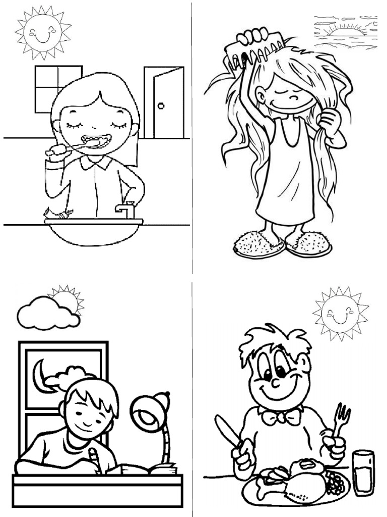 Daily Routine Cards A4 Printable | PDF