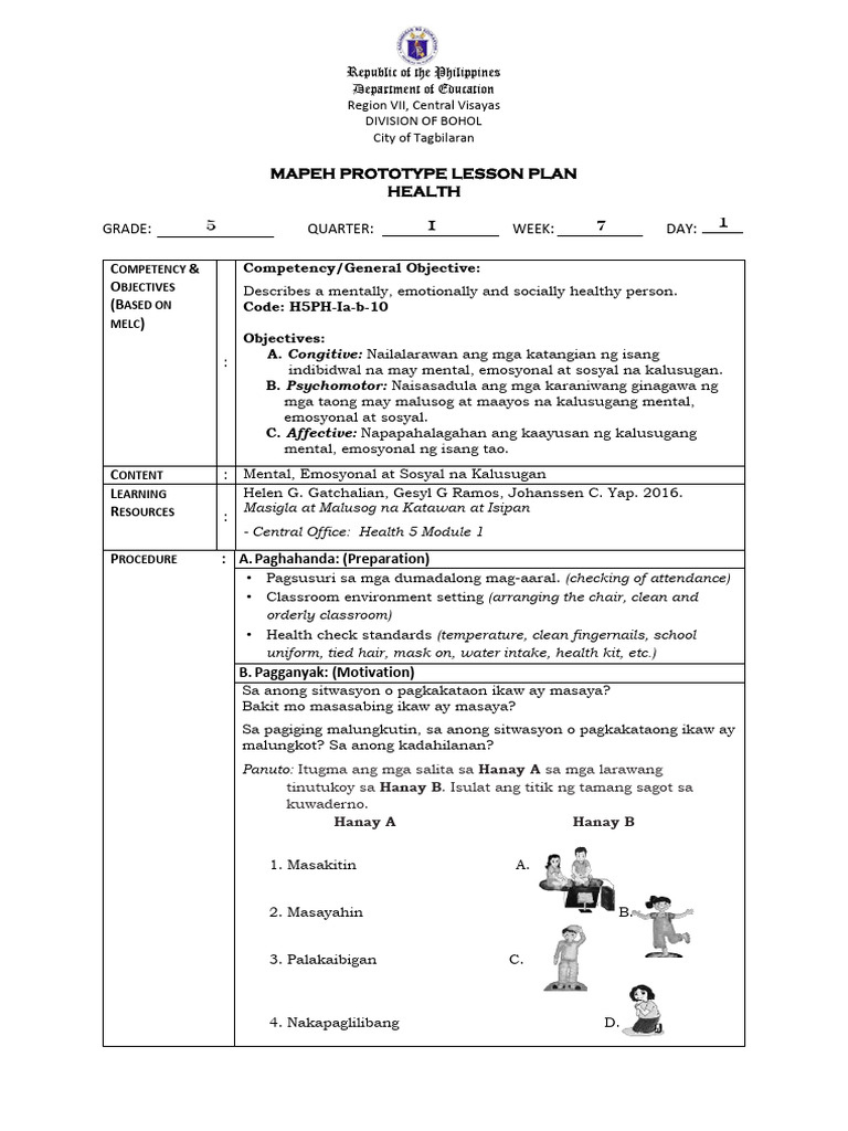 Grade 5 Health q1 | PDF