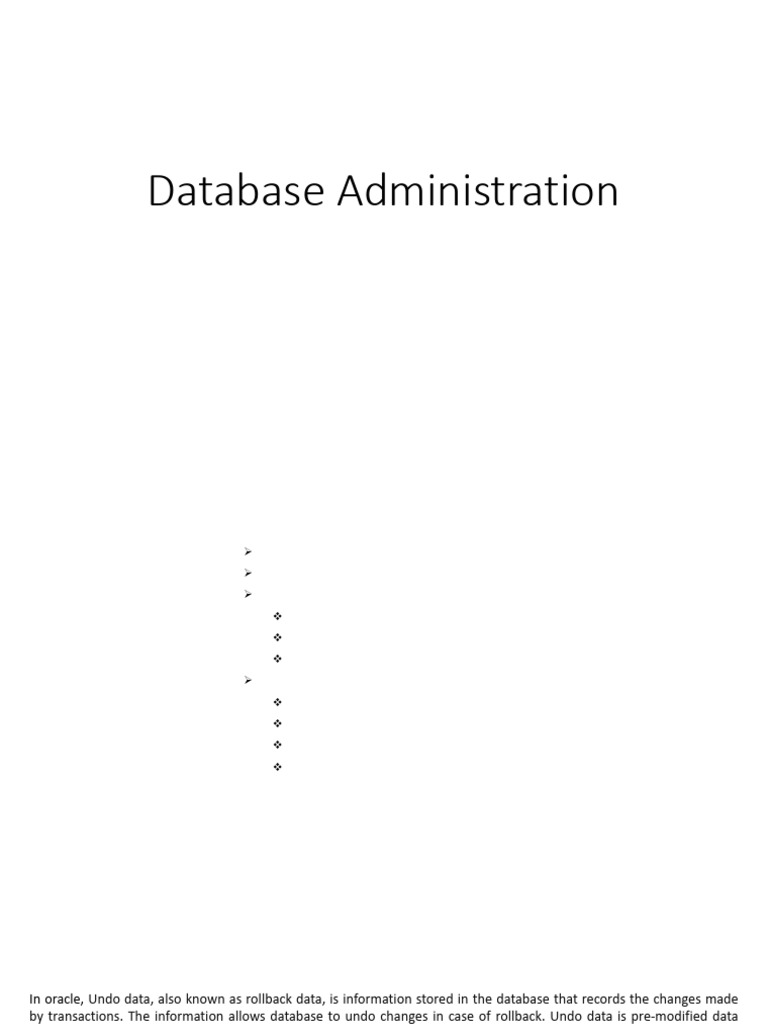 Unit 5.2 Database Administration | PDF | Databases | Database Transaction