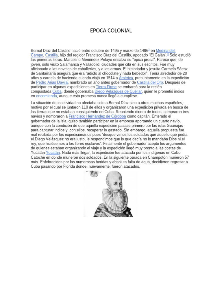 Epoca Colonial | PDF