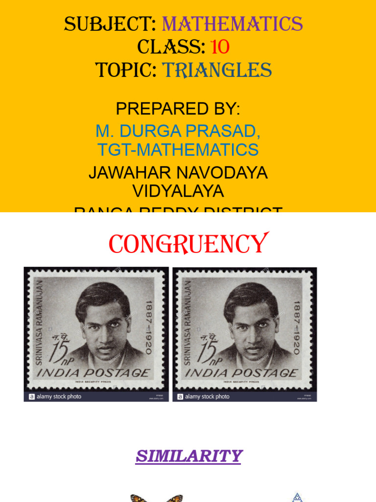 Class 10 - Triangles | PDF