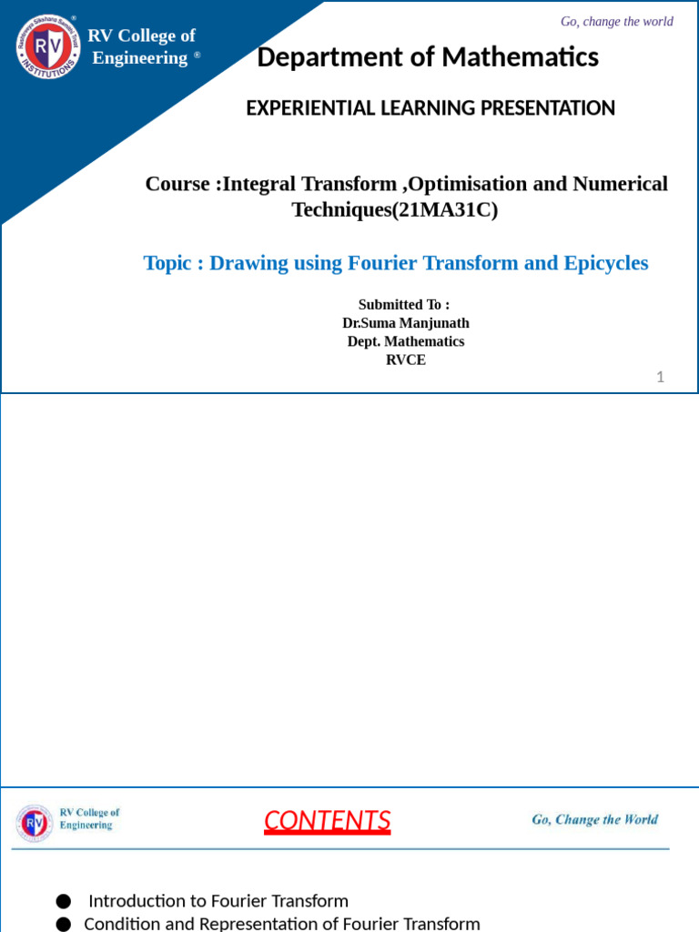 Team 6_ Drawing With Fourier Transform | PDF