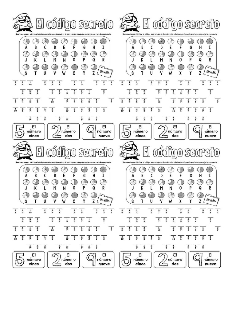 Codigo Secreto Fracciones | PDF