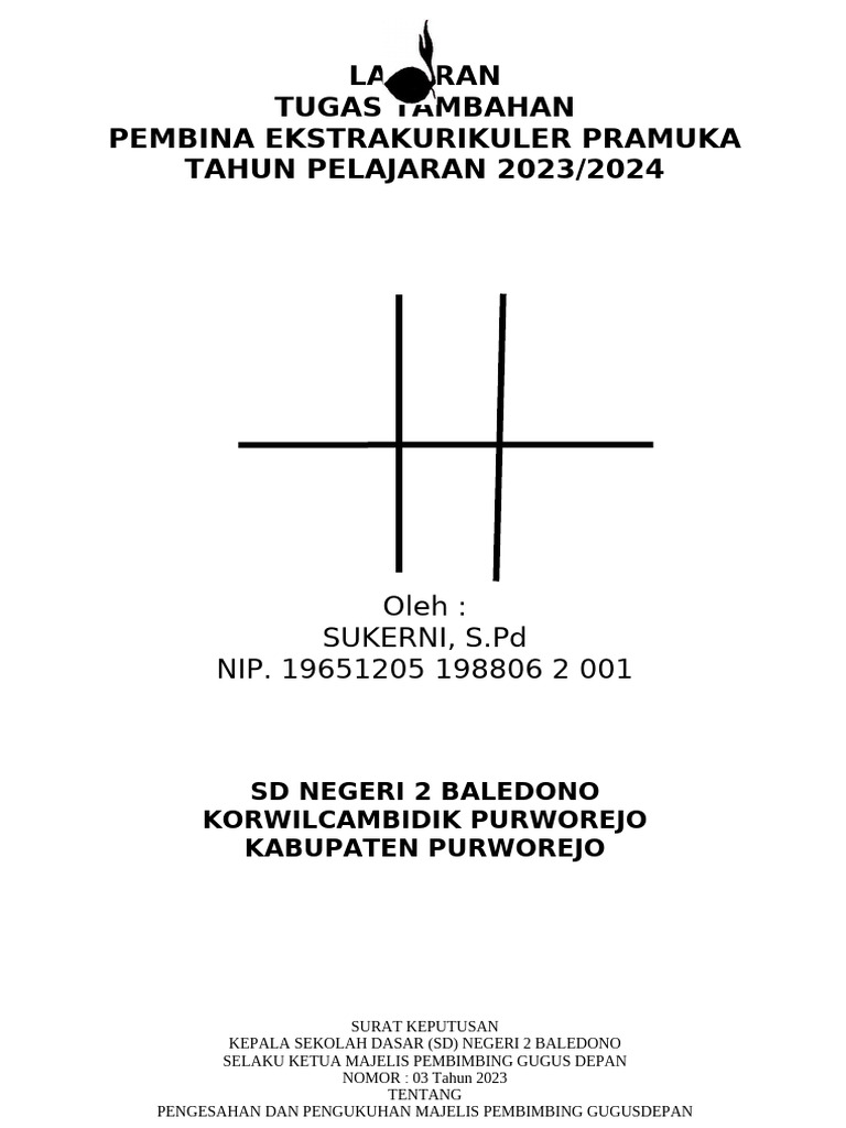 Laporan Pembina Ekskul Pramuka | PDF
