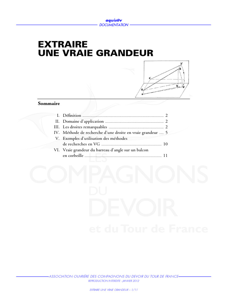 AQV Extraire Une Vraie Grandeur | PDF | Angle | Art