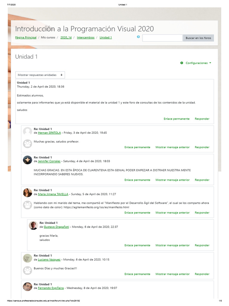 Unidad 1 PROGRAMACIÓN VISUAL | PDF