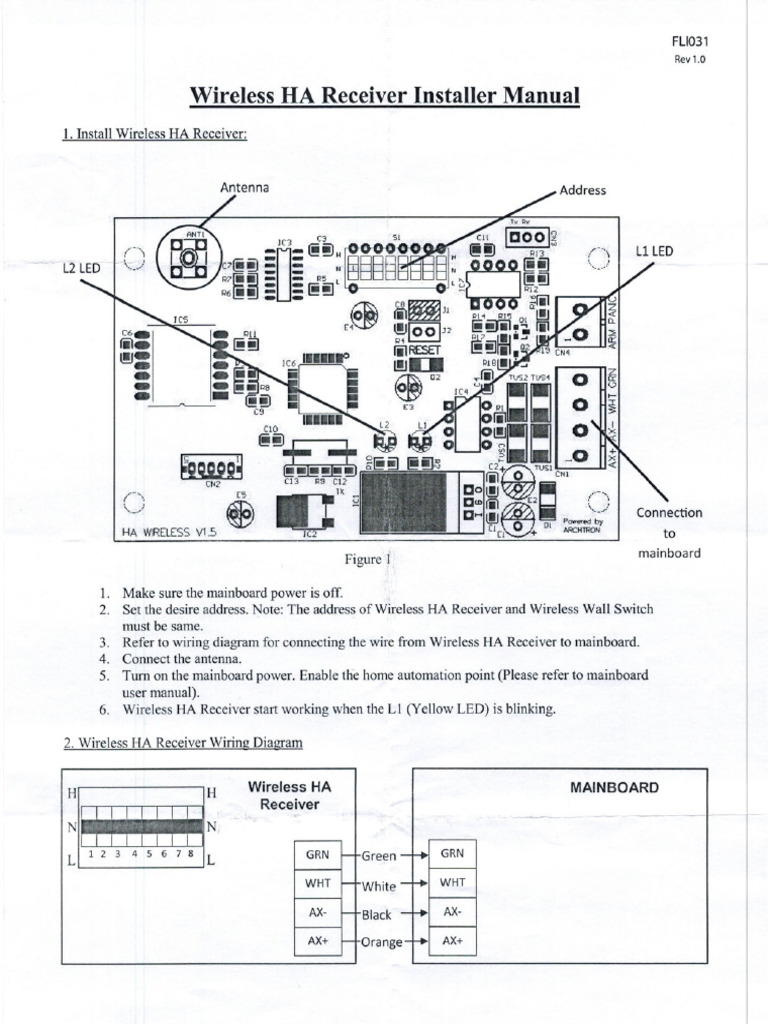 Wireless H - Automation HA08 Diagram 1 | PDF