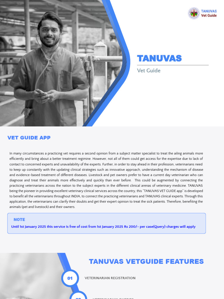 Tanuvas Vet Guide Veterinarians | PDF