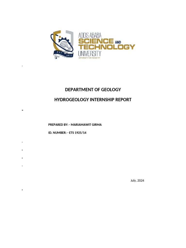 Internship Report | PDF