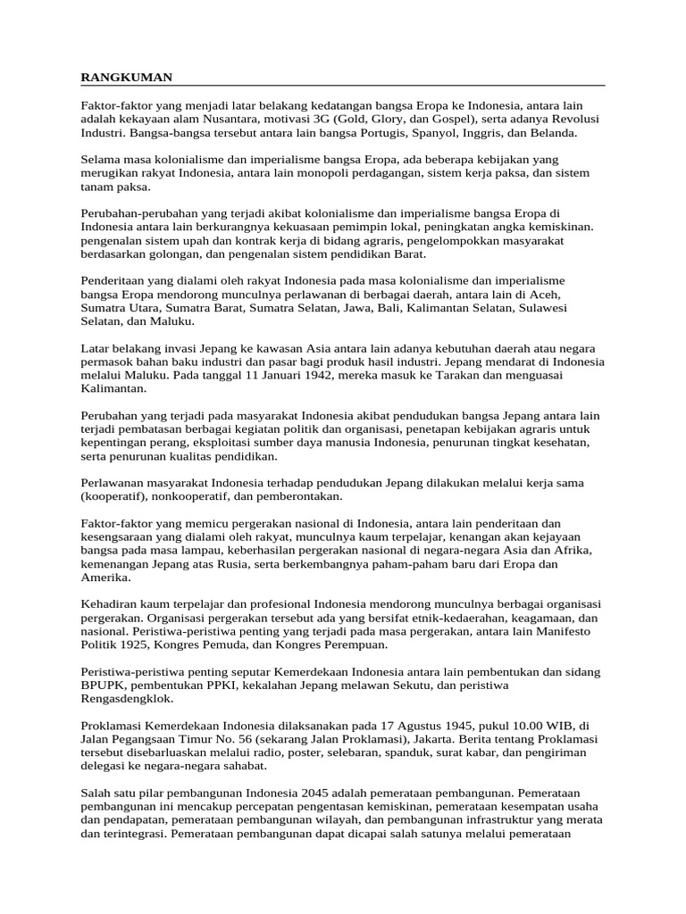 Rangkuman | PDF