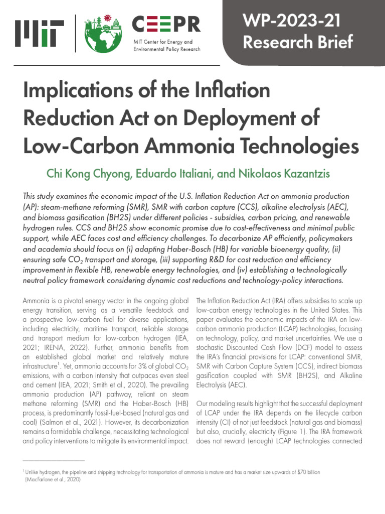 MIT-CEEPR-WP-2023-21-Implications of The Inflation Reduction Act On ...