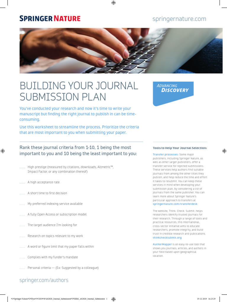 Journal Submission Plan | PDF | Open Access | Art