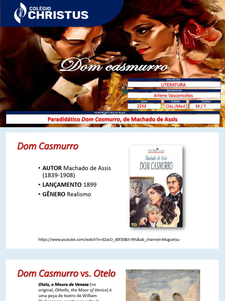 Aula 20 - ParadidÃ¡tico - Dom Casmurro | PDF