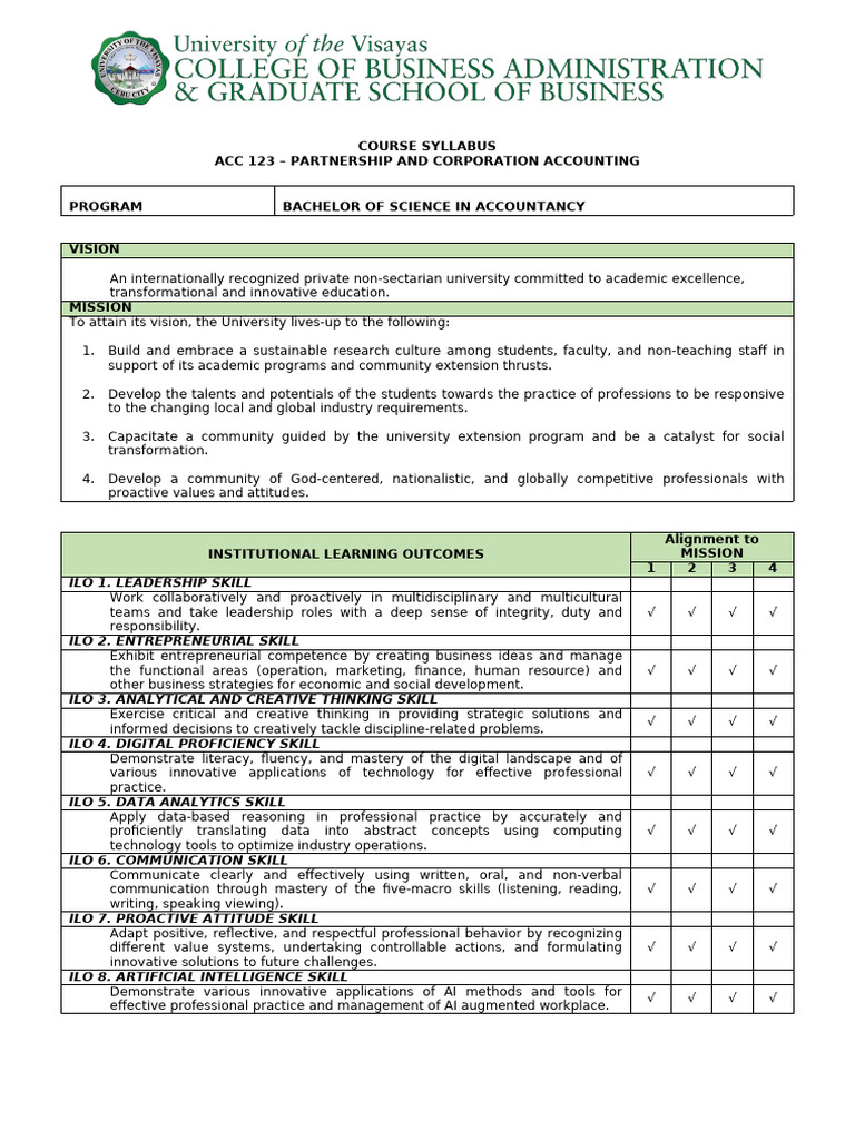 ACC 123 - Partnership and Corporation Accounting | PDF