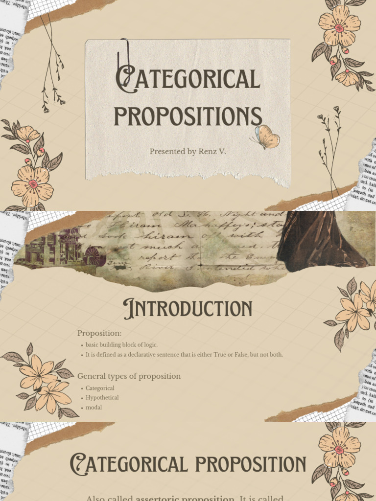 Categorical Proposition | PDF