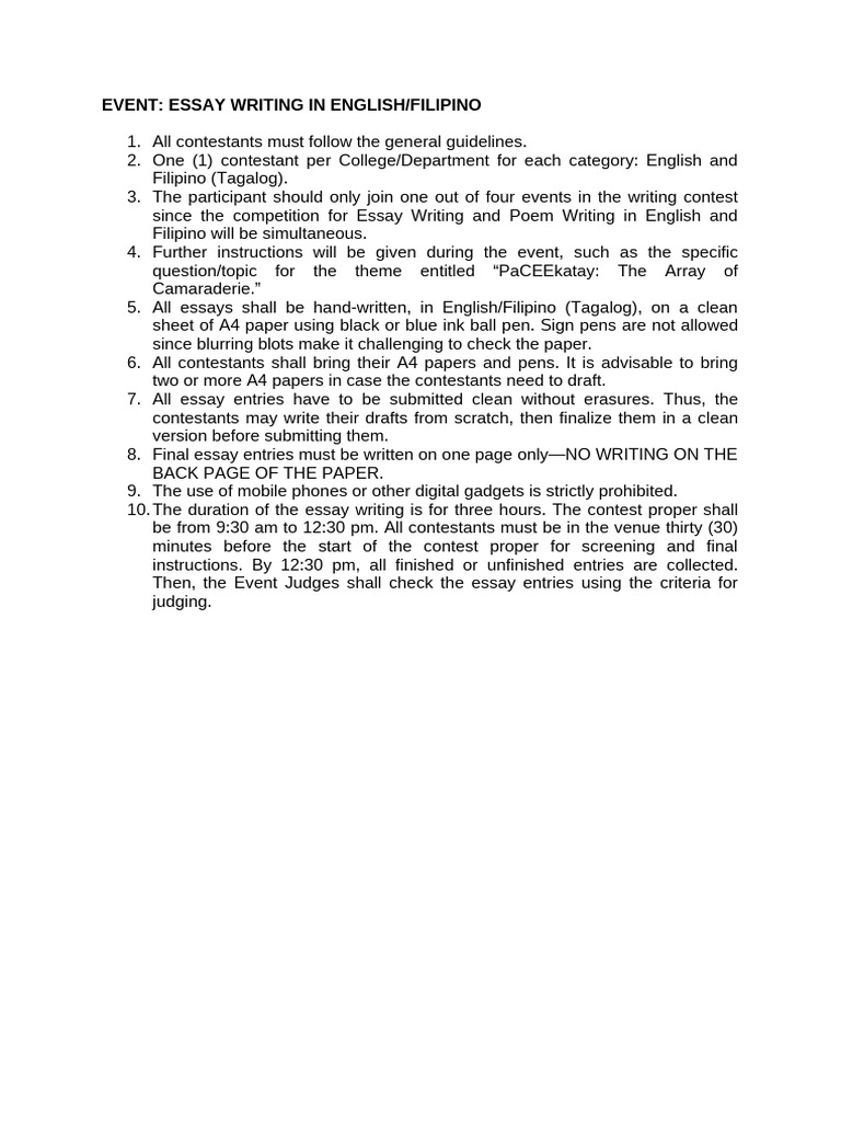 Essay Poem Writing Mechanics | PDF