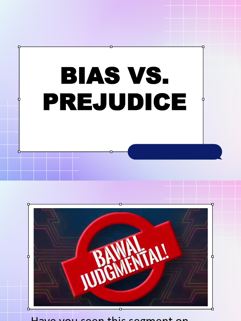 BIAS-VS.-PREJUDICE | PDF