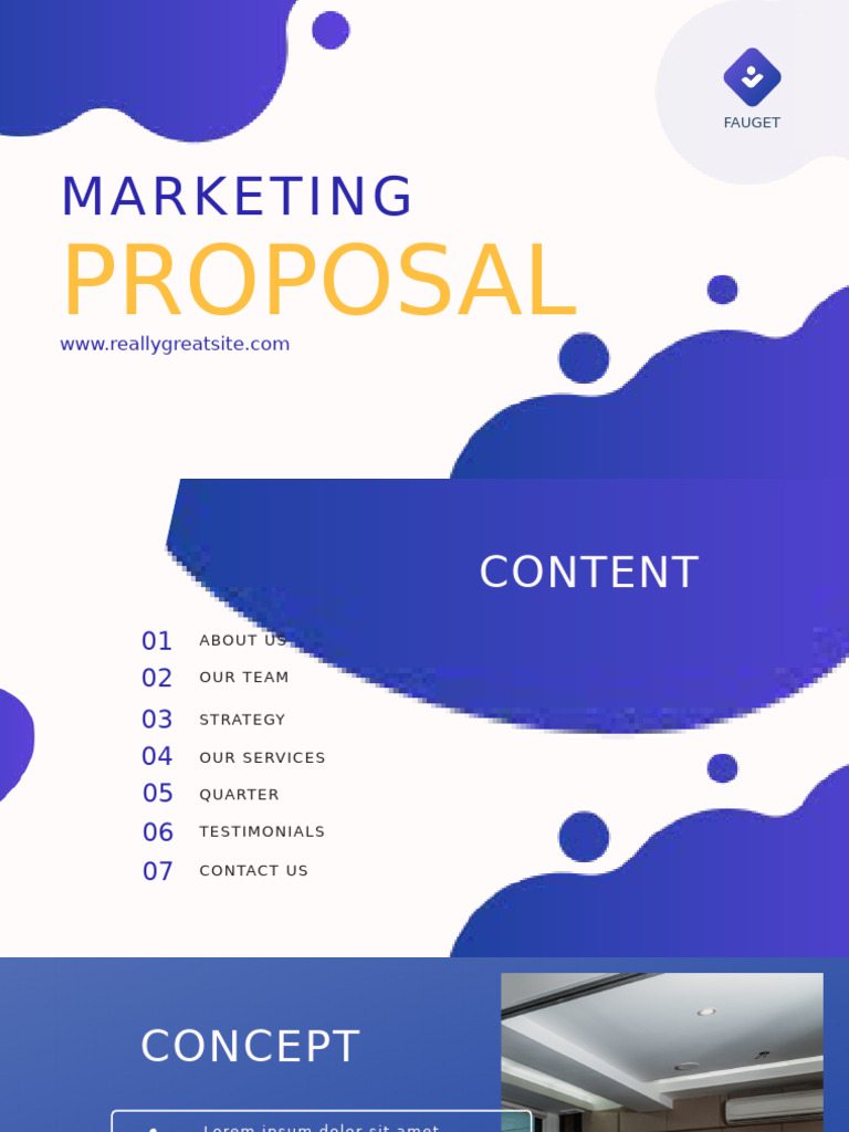 Blue Modern Marketing Proposal Presentation | PDF