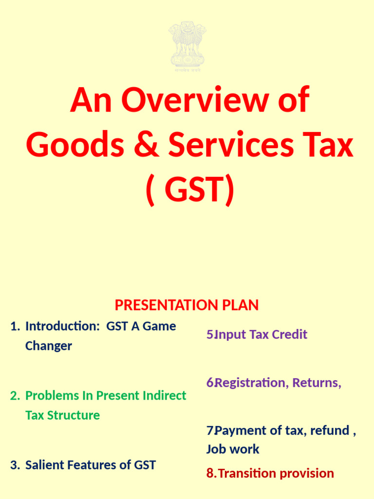 GST Overview | PDF
