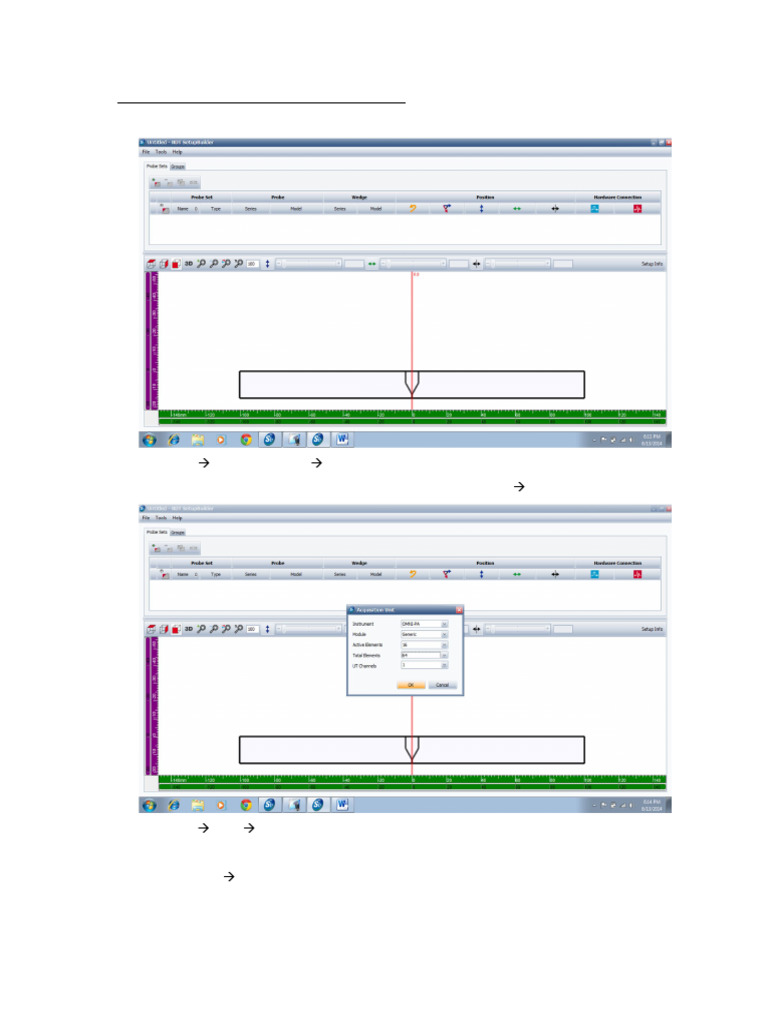 Cara Pengoperasian Software NDT Setup Builder | PDF