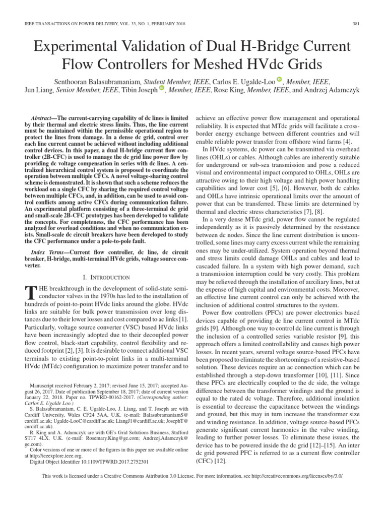 Experimental Validation of Dual H-Bridge Current Flow Controllers For ...