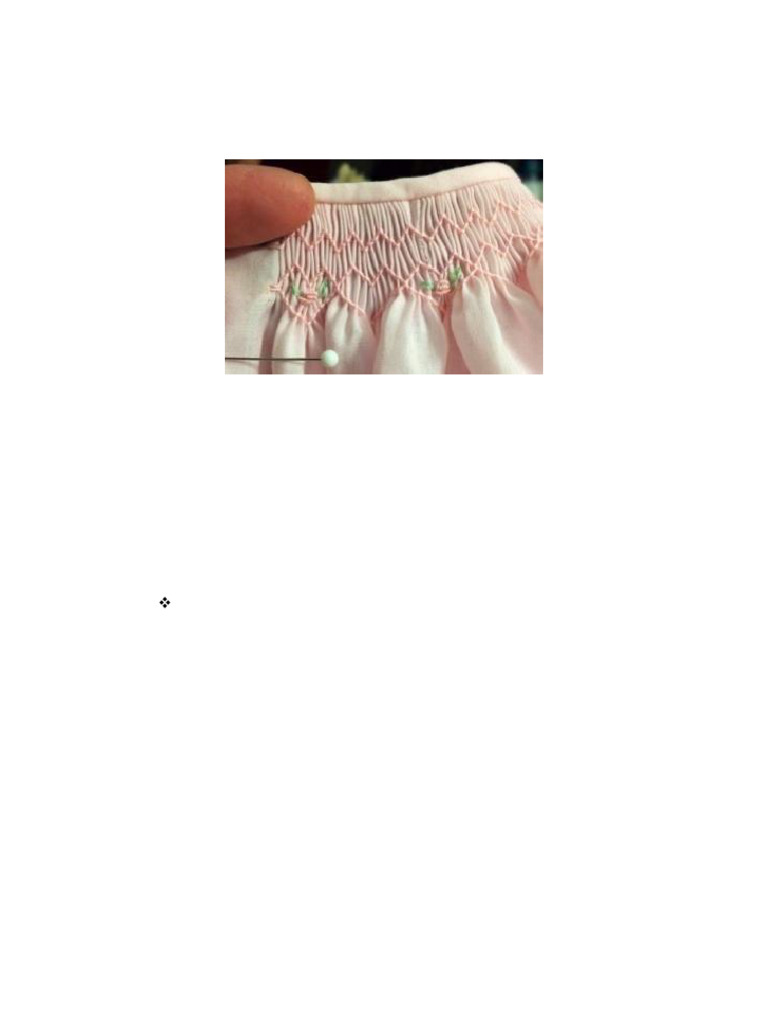 Materi Sulam Smock | PDF