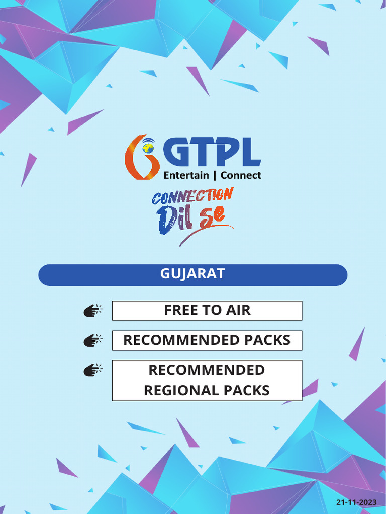 Gtpl Recommended Packs - Gujarat | PDF