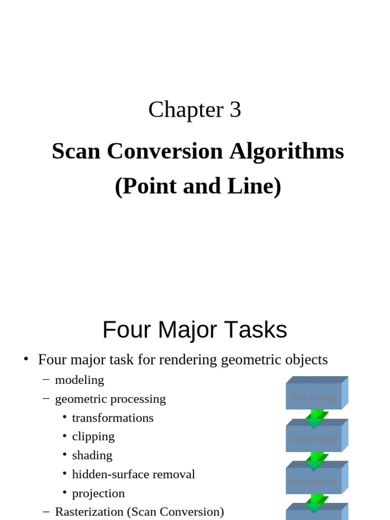 Lecture6 6 - 16827 - Line Scan Conversion | PDF | Graphics | Computer Graphics