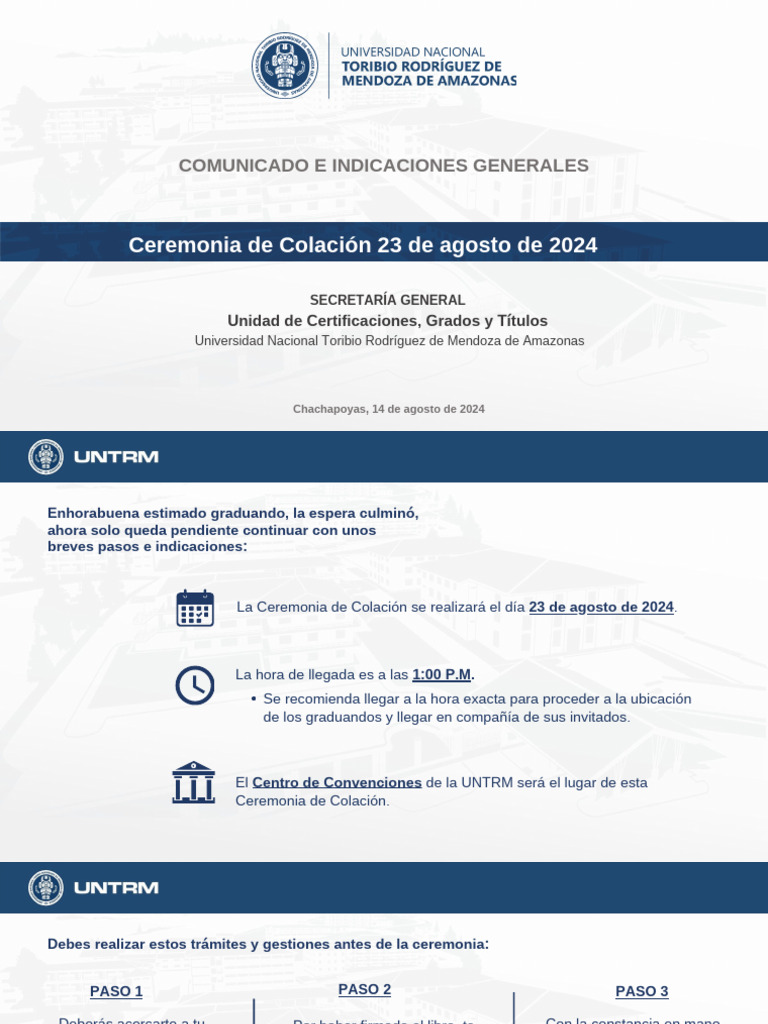 Comunicado e Indicaciones PDF | PDF