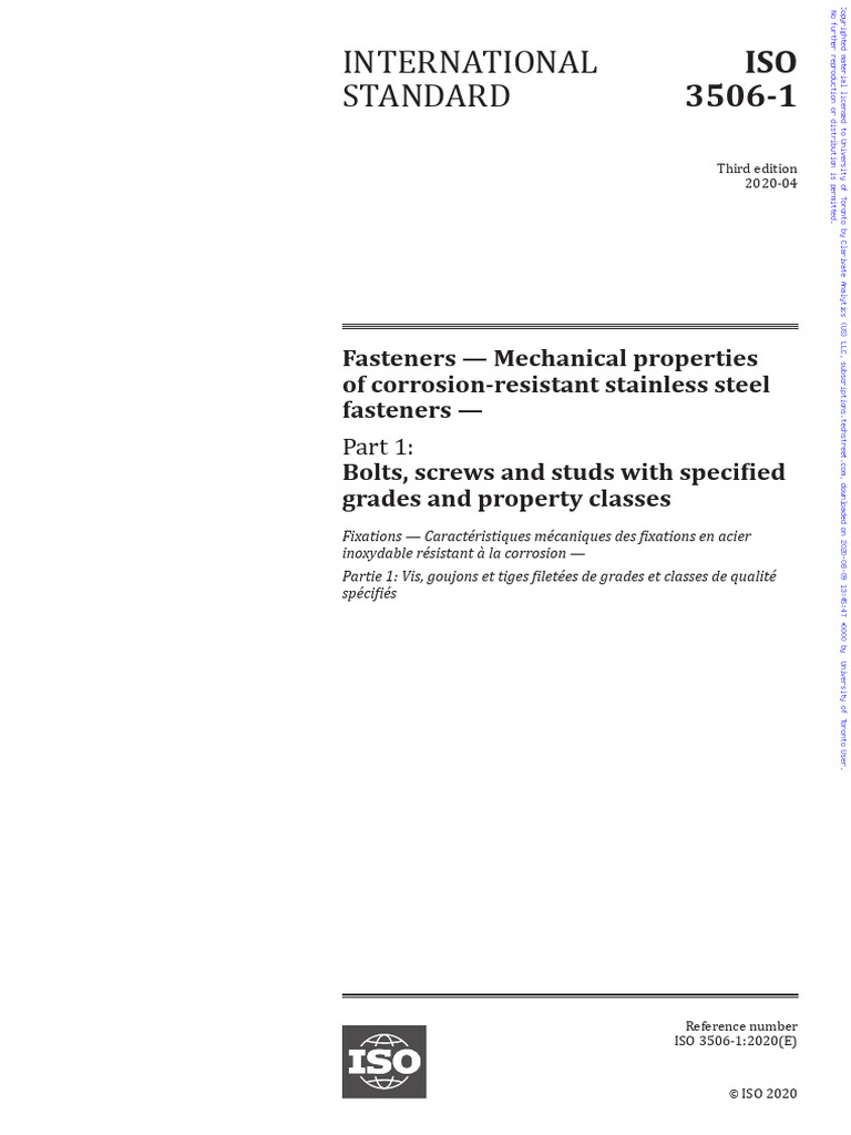 Iso 3506-1-2020 | PDF