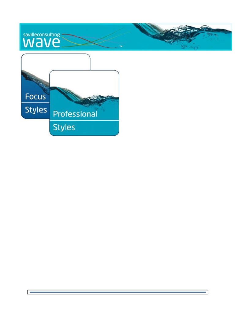Summary Saville Wave Profiling Tools | PDF | Entrepreneurship | Career ...