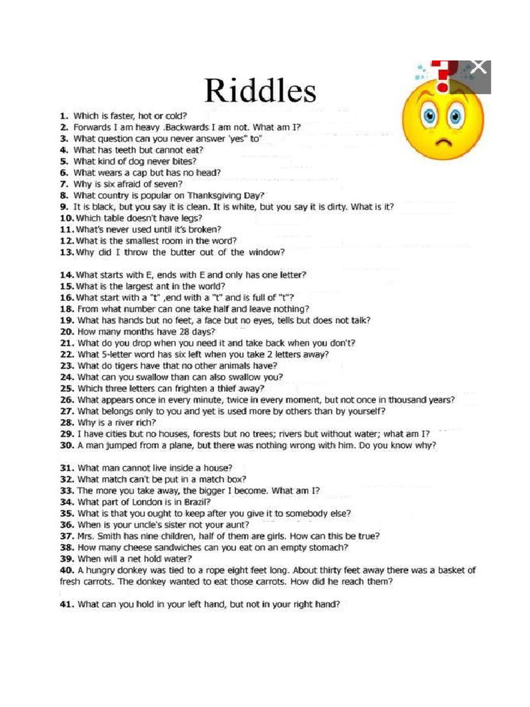 English Riddle | PDF