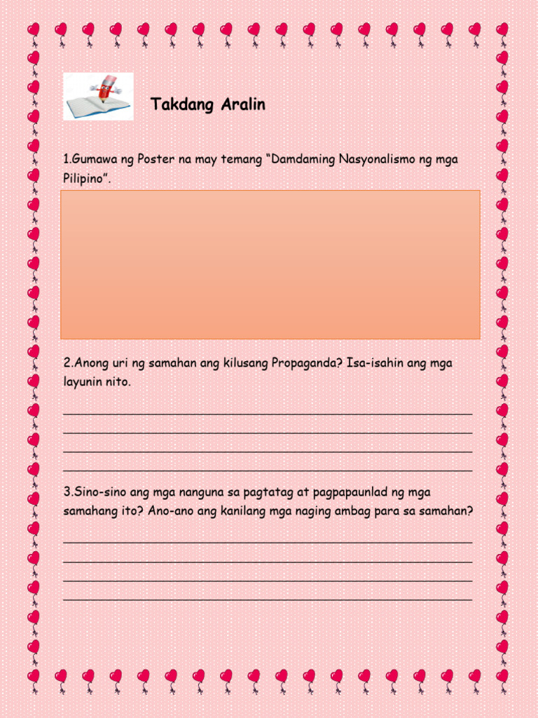 Takdang Aralin Lesson 2 Grade 6 | PDF