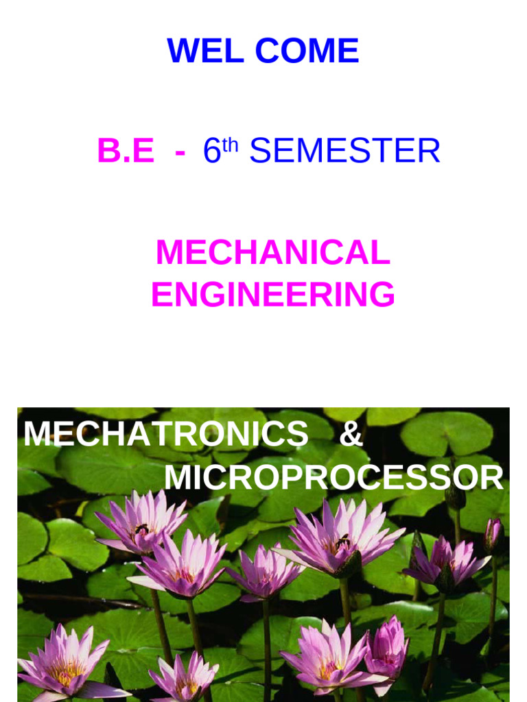 Mechatronics 1 | PDF