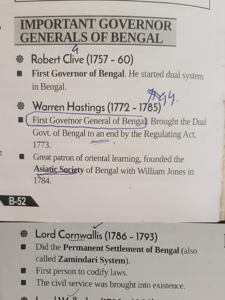 Revision Governor Generals | PDF