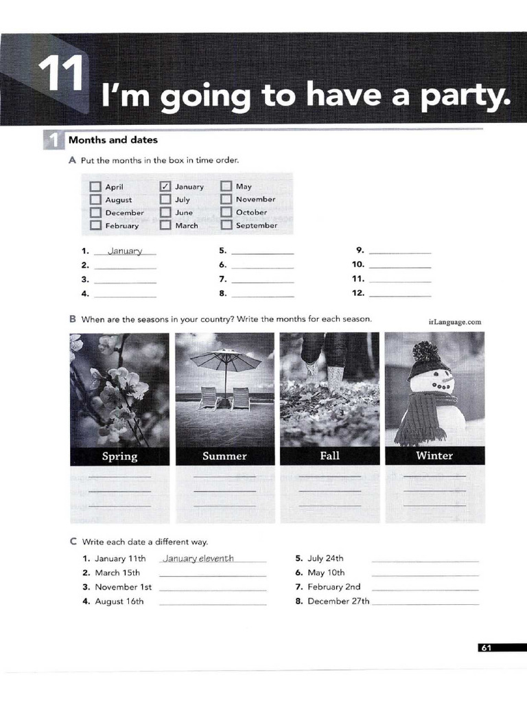 Unit 11 Workbook Amarillo | PDF