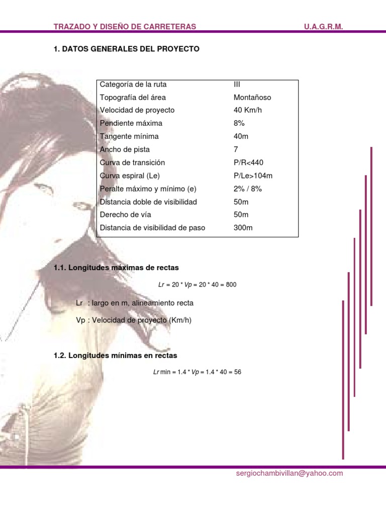 Trazado Diseno Carreteras Opcion B | PDF | Formas geométricas ...