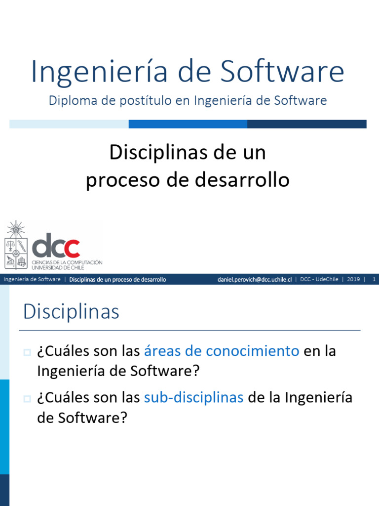 Disciplinas de Un Proceso de Desarrollo de Software | PDF