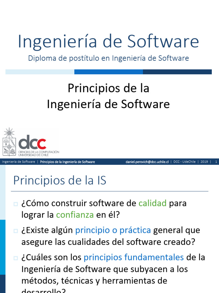 Principios de la Ingeniería de Software | PDF