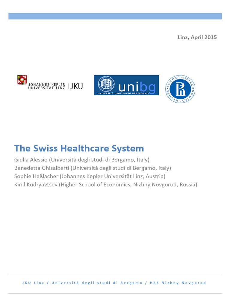 Report Switzerland Healthcare 2015 | PDF