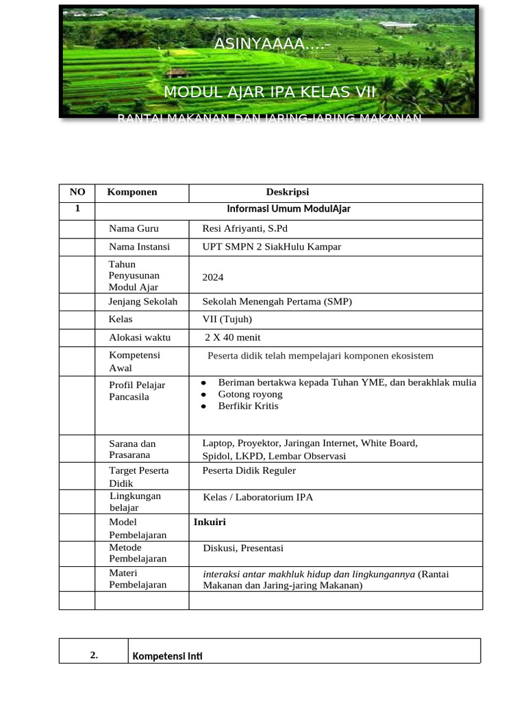 Modul Interaksi Antar MH 1 | PDF