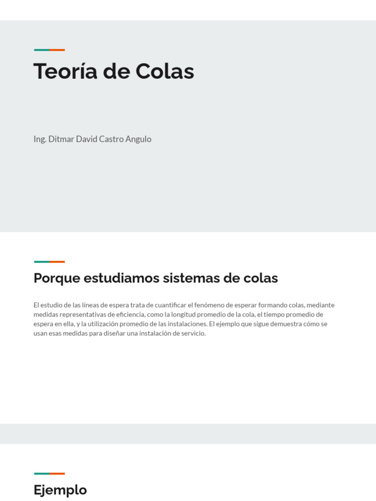 Teoría de Colas | PDF