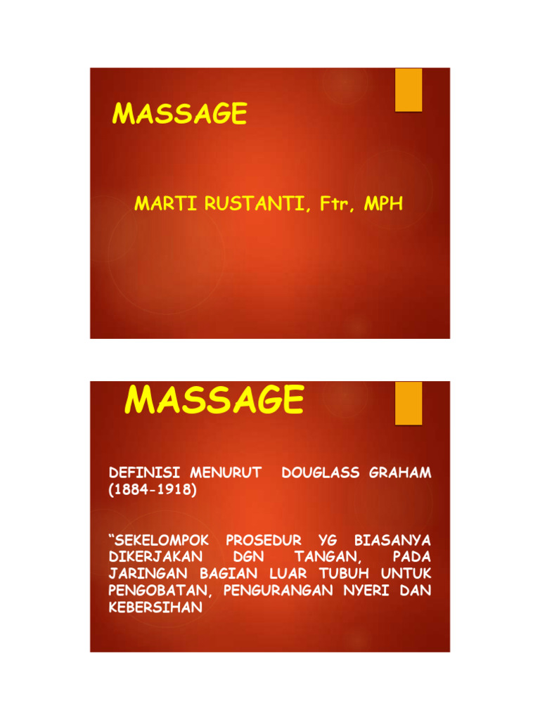 PP Massage Pendahuluan - 1 | PDF