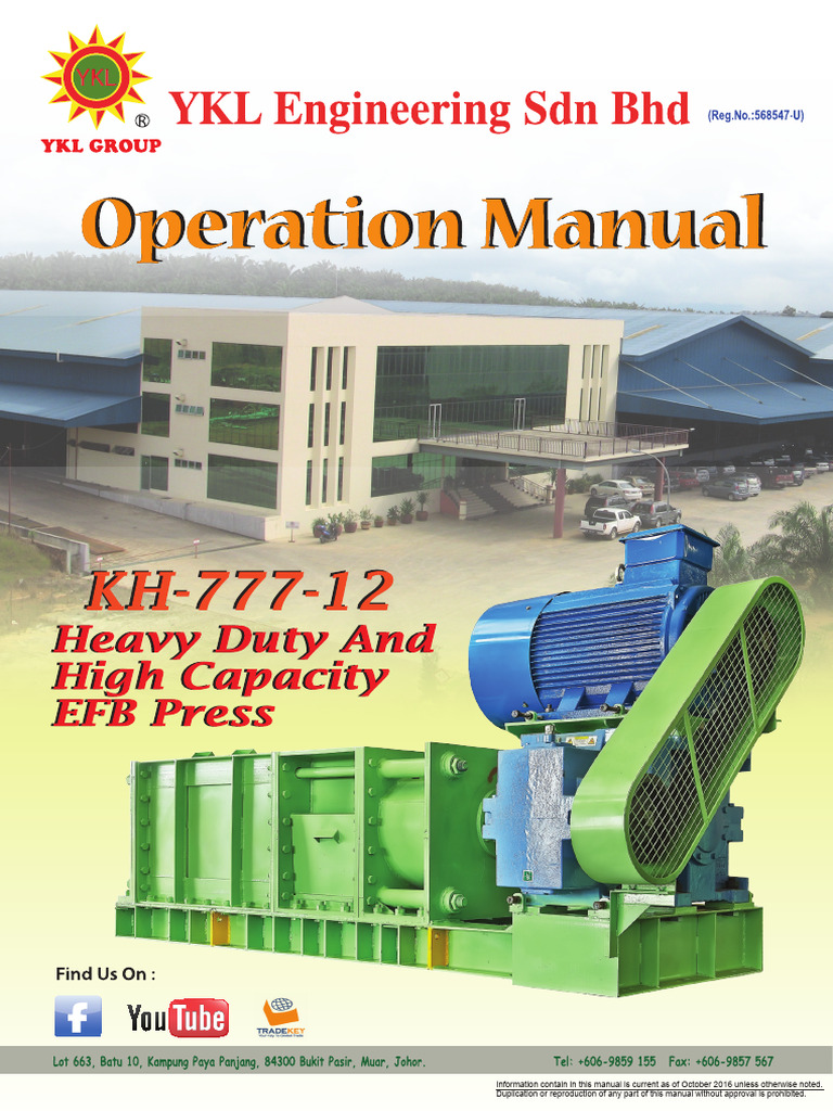 Machine Bunch Press YKL | PDF