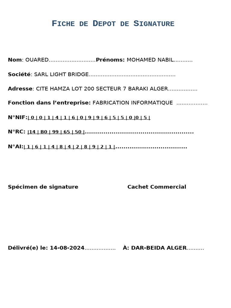 Specimen de Segnature Associes Light Bridge | PDF