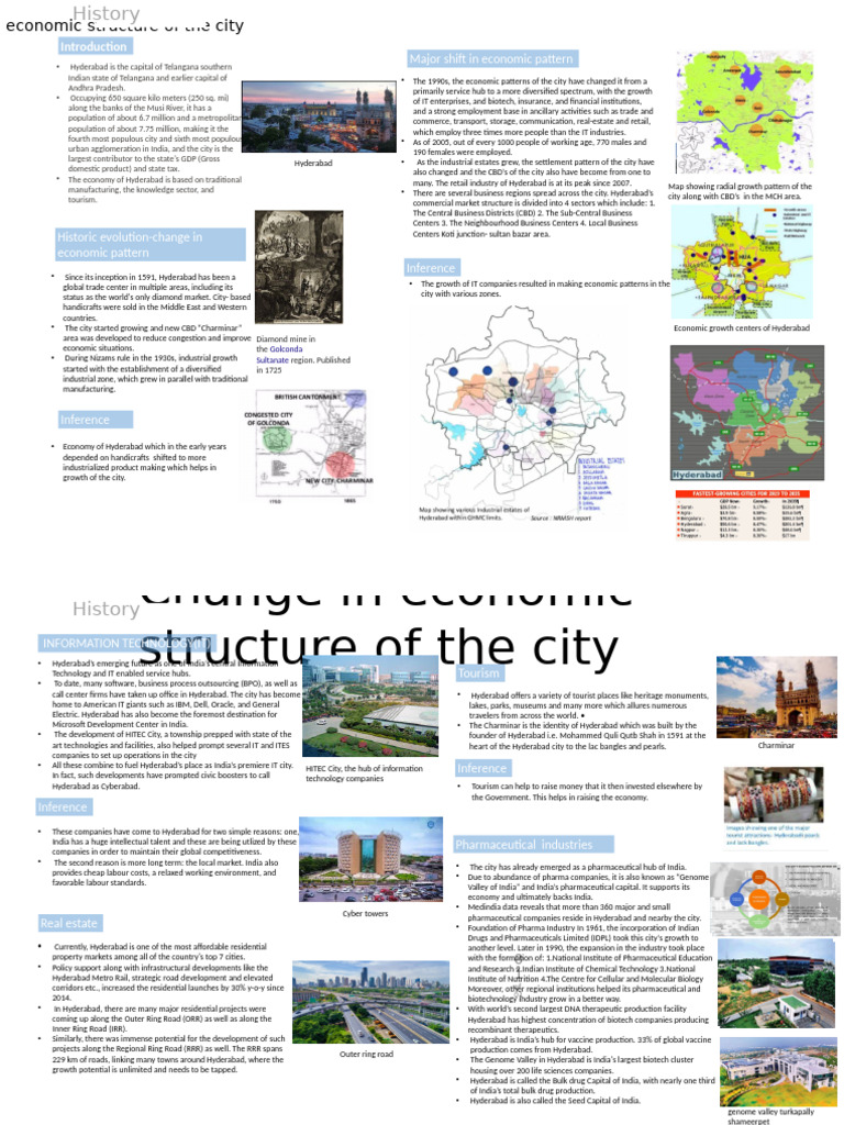 Change in Economic Structure of The City | PDF