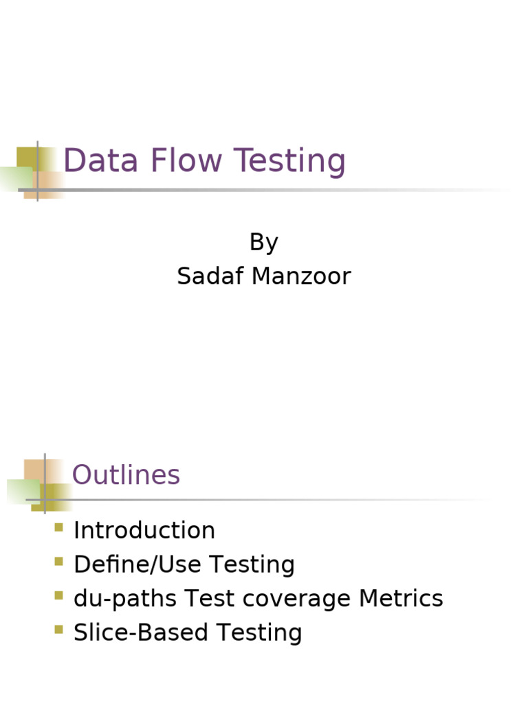 Data Flow Testing | PDF